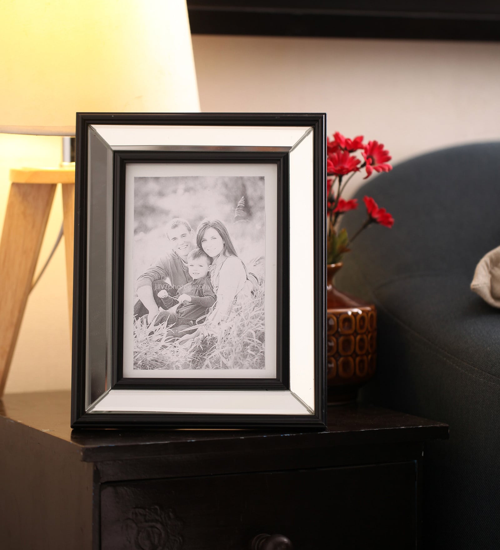 Buy Black Glass Photo Frame by @ Home Online - Single Photo Frames ...