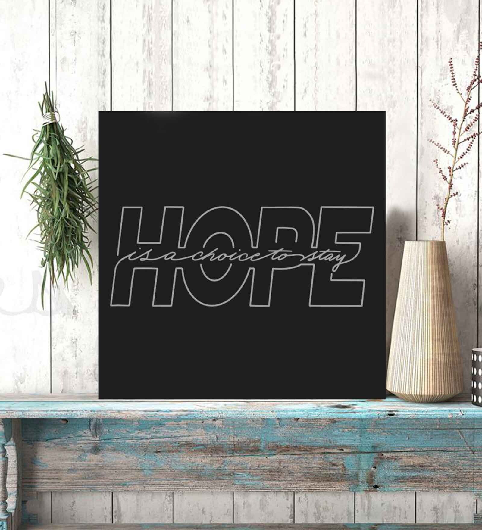Buy Hope Textured Black Wood Framed Art Print at 33% OFF by Chaque ...