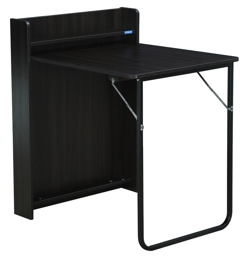 Buy Kosmo Foldable Study Table in Fumed Oak Finish Online - Modern ...