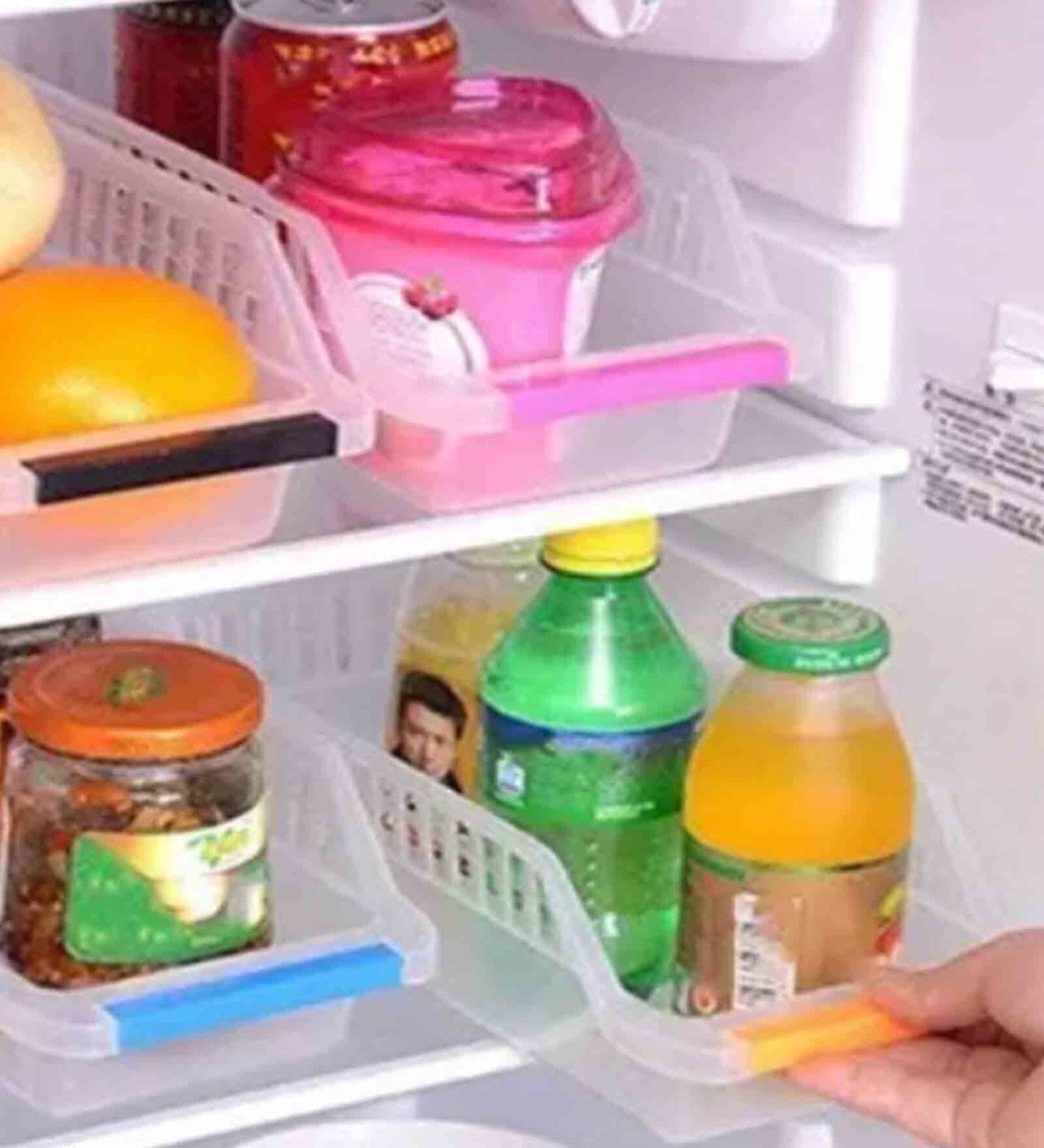 Buy (Set Of 4) Abs Premium Plastic Fridge Storage Organizer at 28% OFF ...