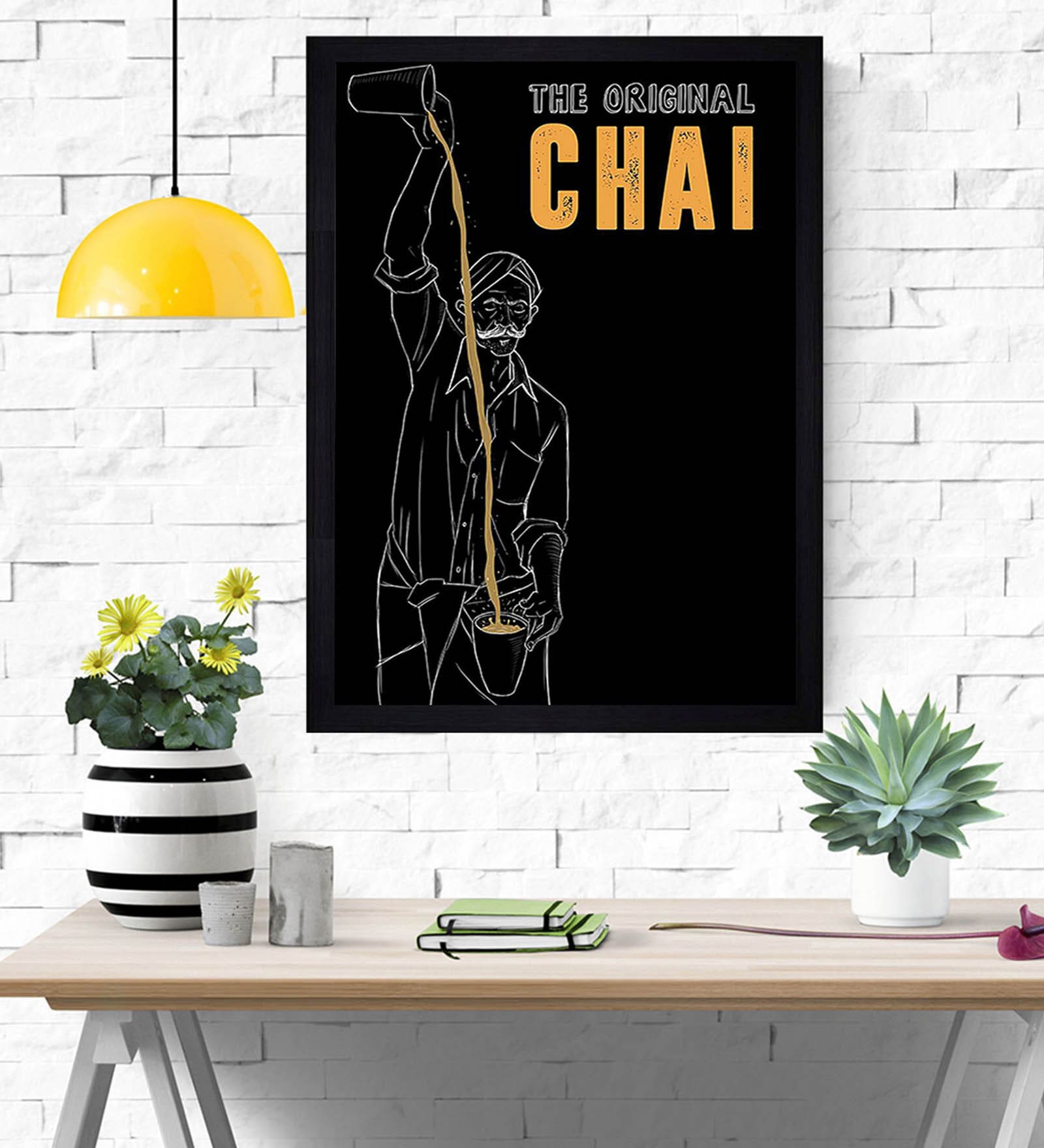 Buy \The Original Chai\ Texture Paper Framed Art Print by Cheque Decor ...