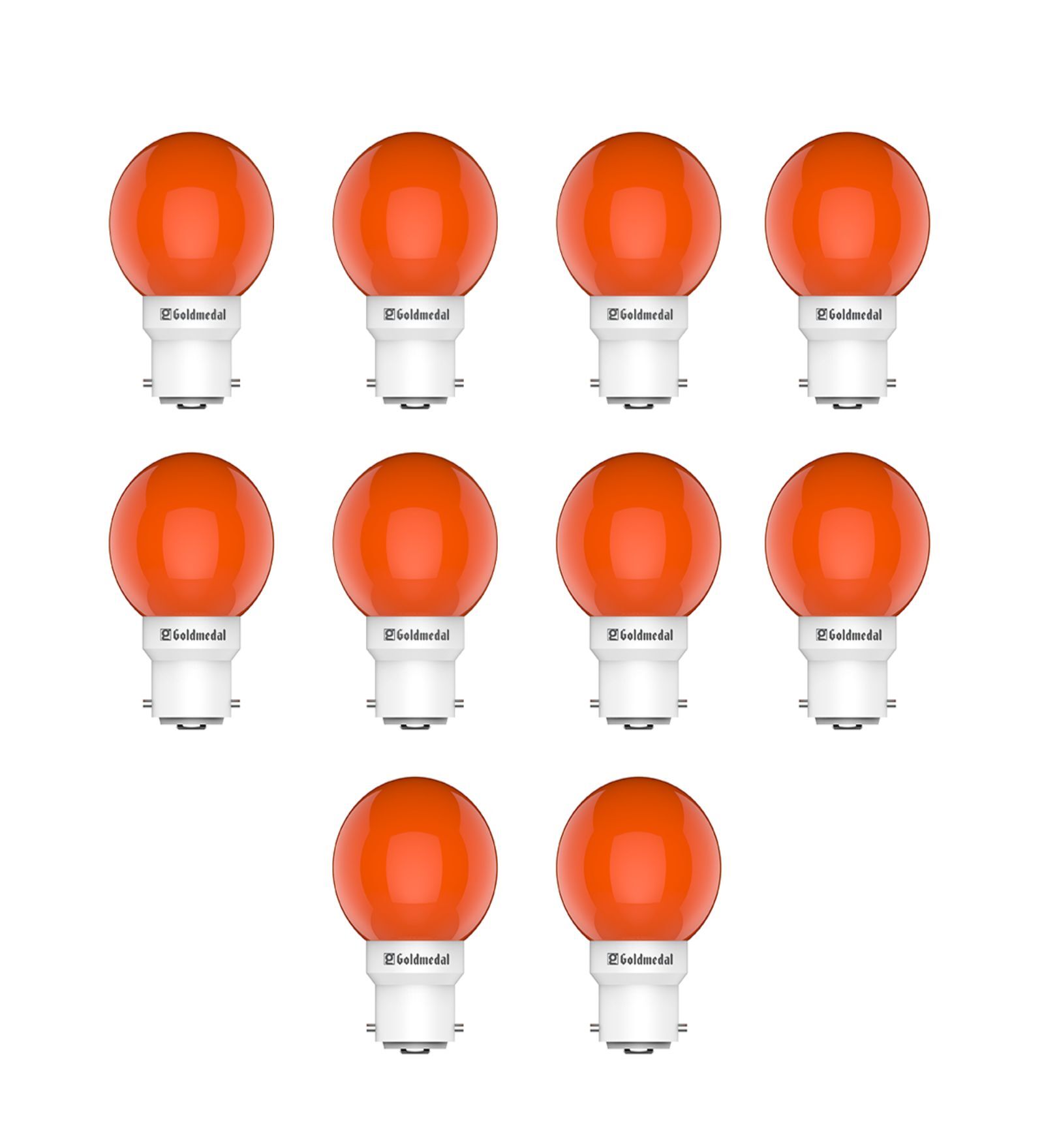 Buy 0.5 W Round B22 Night Bulb (Orange, Pack of 10) at 20% OFF by ...