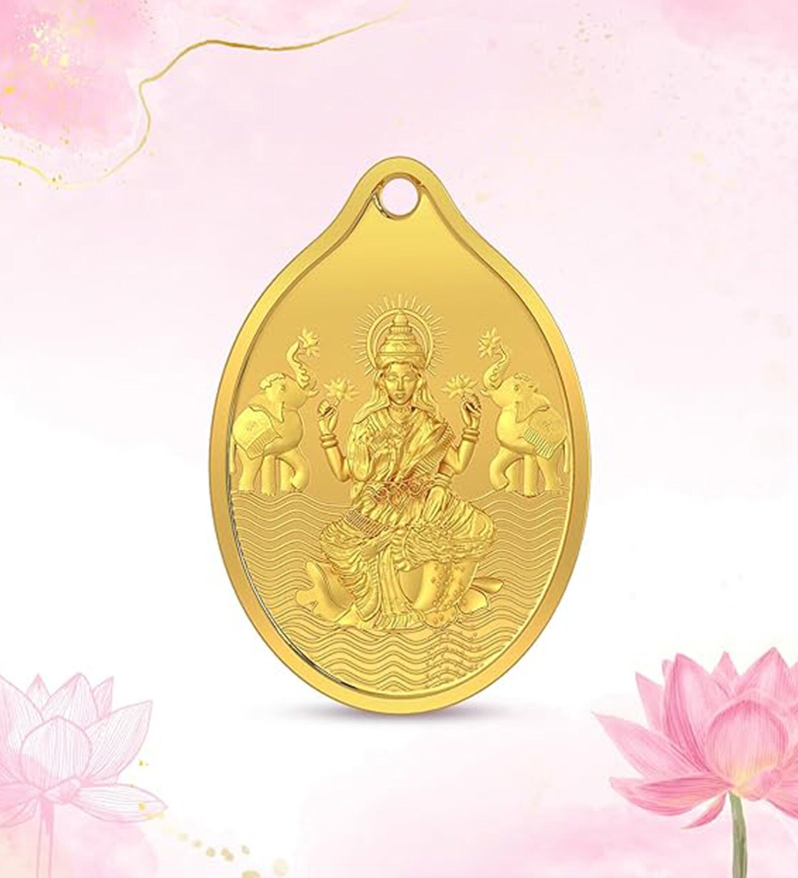 Buy 1.5 Grams 24 KT ( 999 ) Laxmi Gold Coin Cum Pendant at 5% OFF by Malabar Gold and Diamonds ...