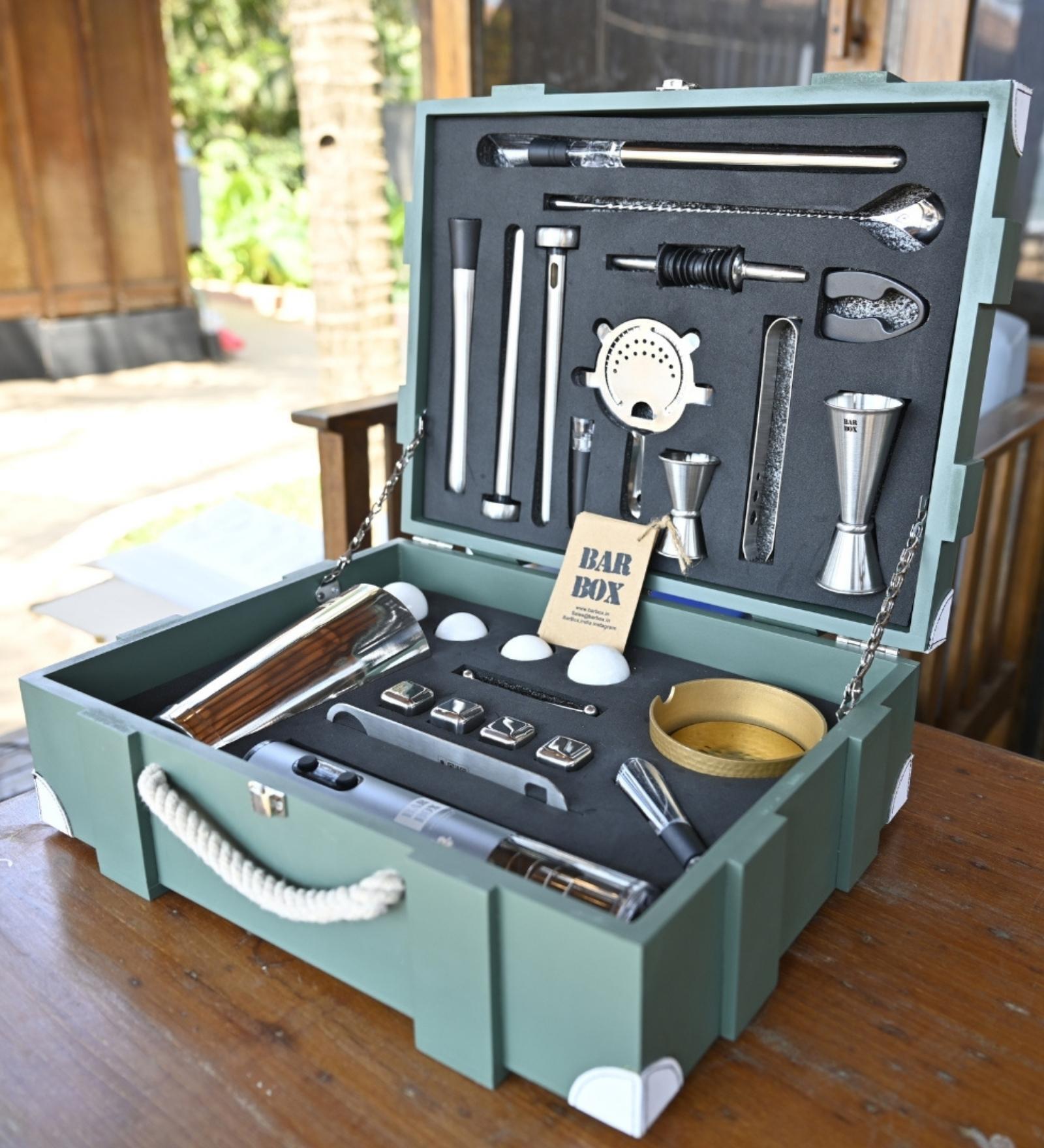 Buy 1 Pc Silver Stainless Steel Bar Tool Set at 100% OFF by Bar Box ...