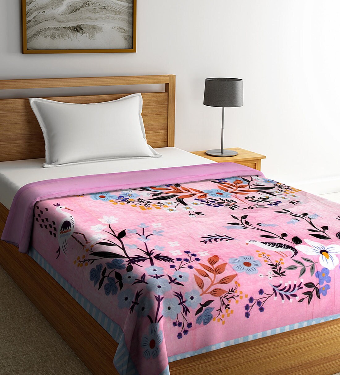 Buy 100% Organic And Chemical Free Cotton 150 GSM Ac Room Single Bed ...