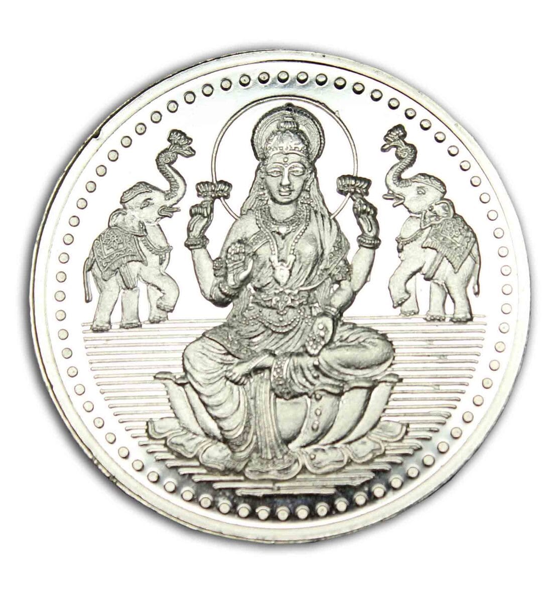Buy 100 Grams Goddess Lakshmi (999) Silver Coin By Om Gold at 100% OFF ...