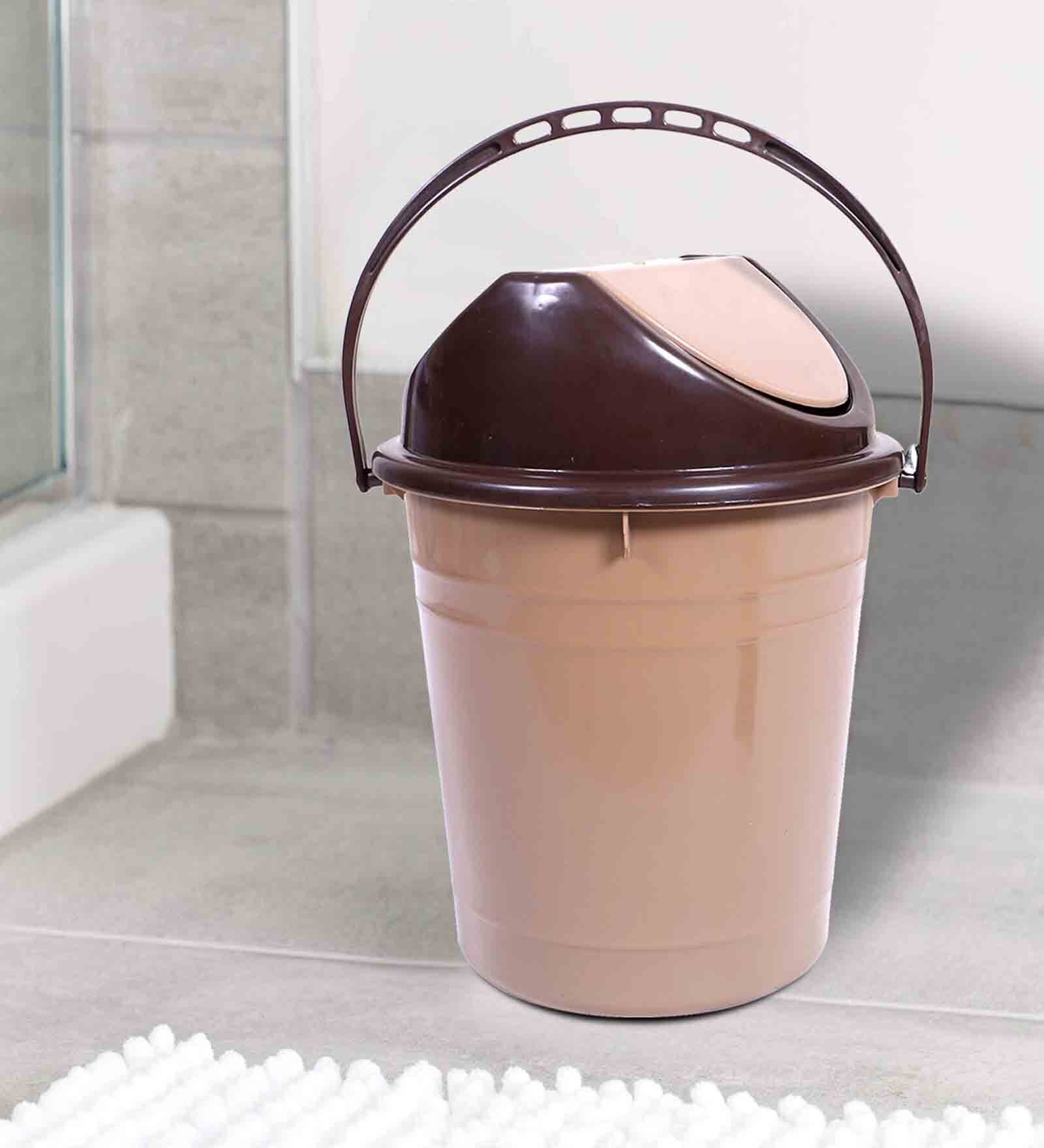 Buy 10 Ltrs Plastic SwingTop Dustbin at 48% OFF by Kuber Industries ...