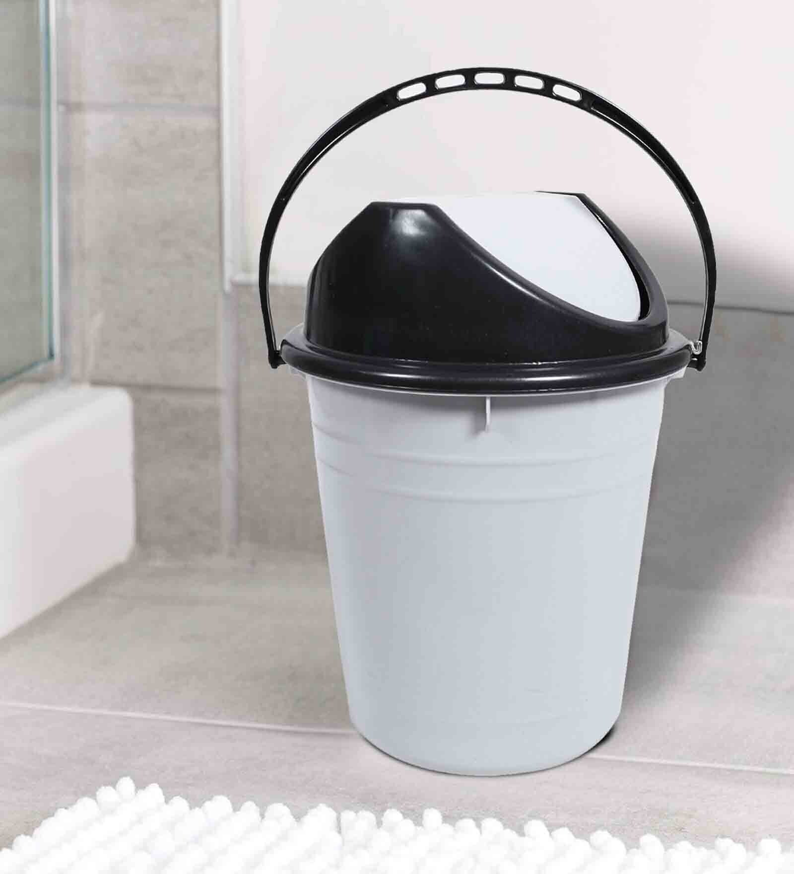 Buy 10 Ltrs Plastic SwingTop Dustbin By Kuber Industries at 43% OFF by ...
