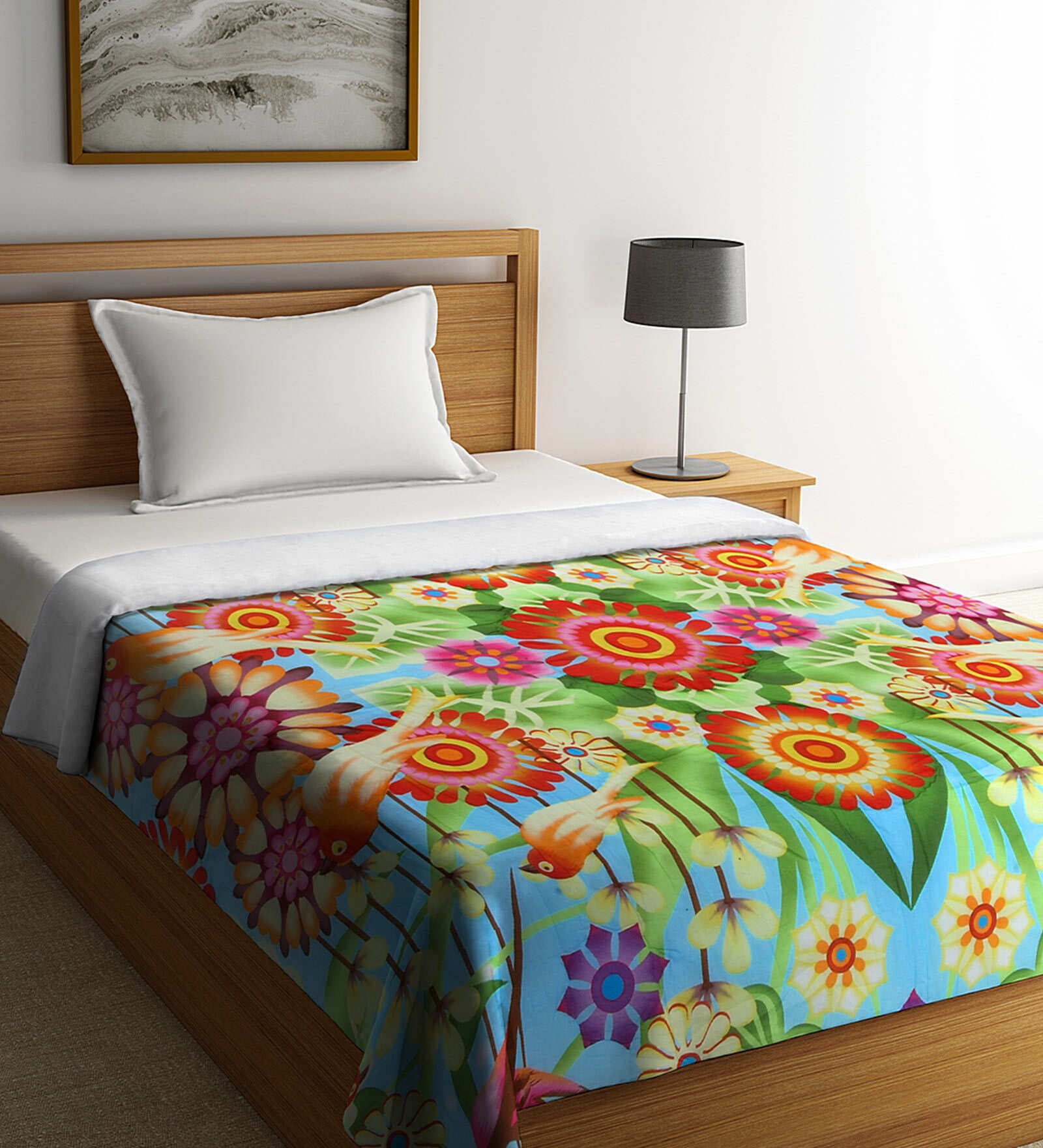 Buy 100% Organic And Chemical Free Cotton 150 GSM Ac Room Single Bed ...