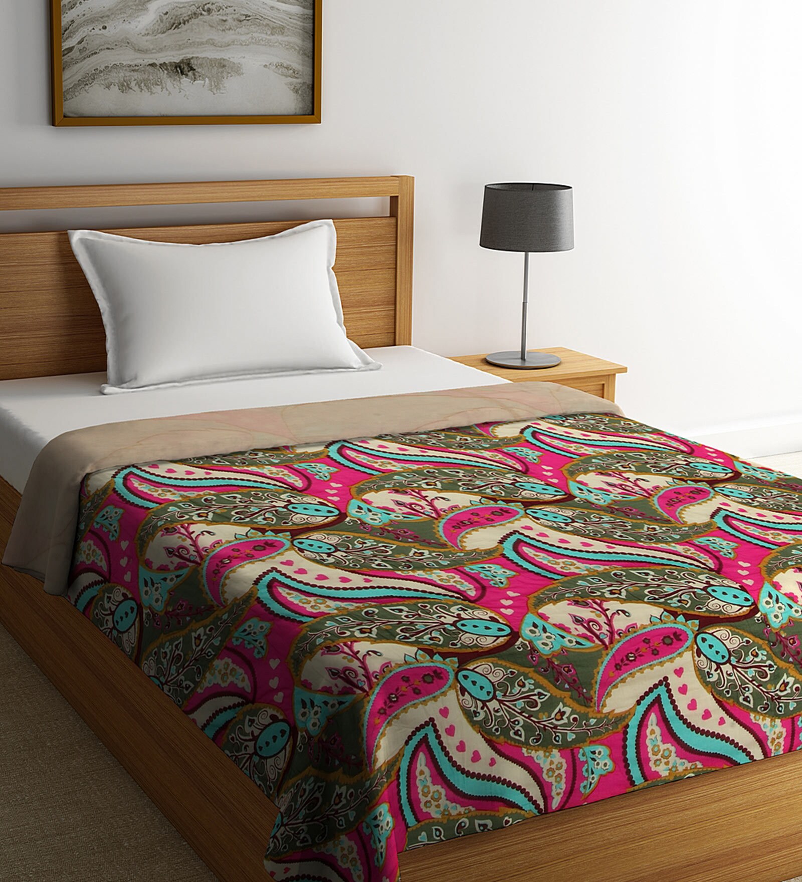 Buy 100% Organic And Chemical Free Cotton 150 GSM Ac Room Single Bed ...