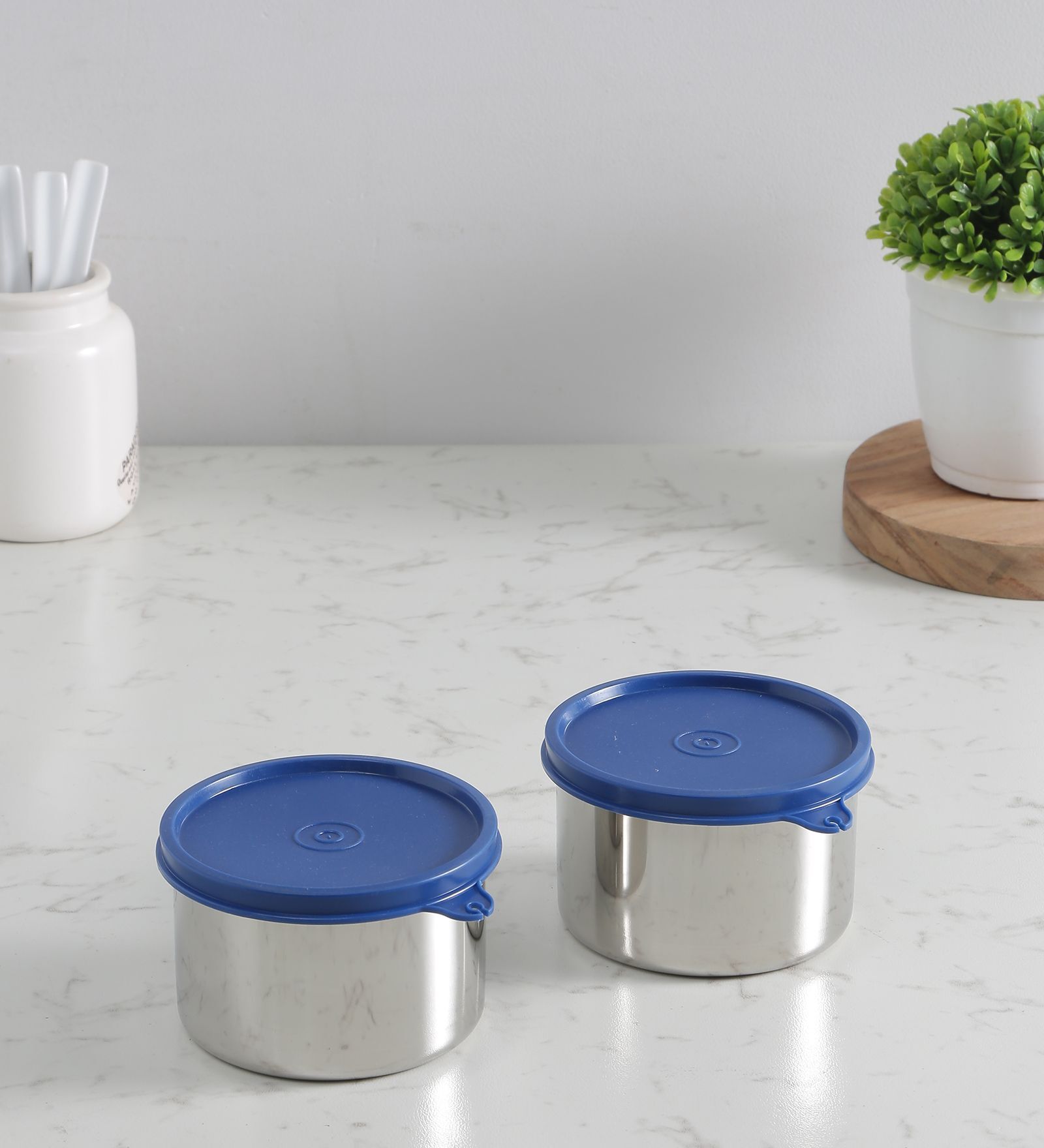 Buy Flexi Lock Deep 500ml Stainless Steel 2Pcs Airtight Container with ...