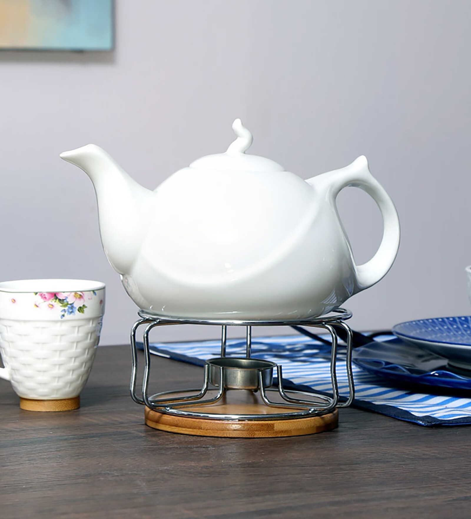 Buy 1000 ML White Ceramic Tea Pot by @home Online - Teapots - TEST 1 ...