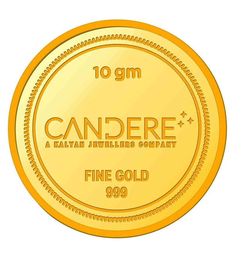 Buy 10 Grams 24KT (999) Goddess Laskhmi Gold Coin By Candere Online ...