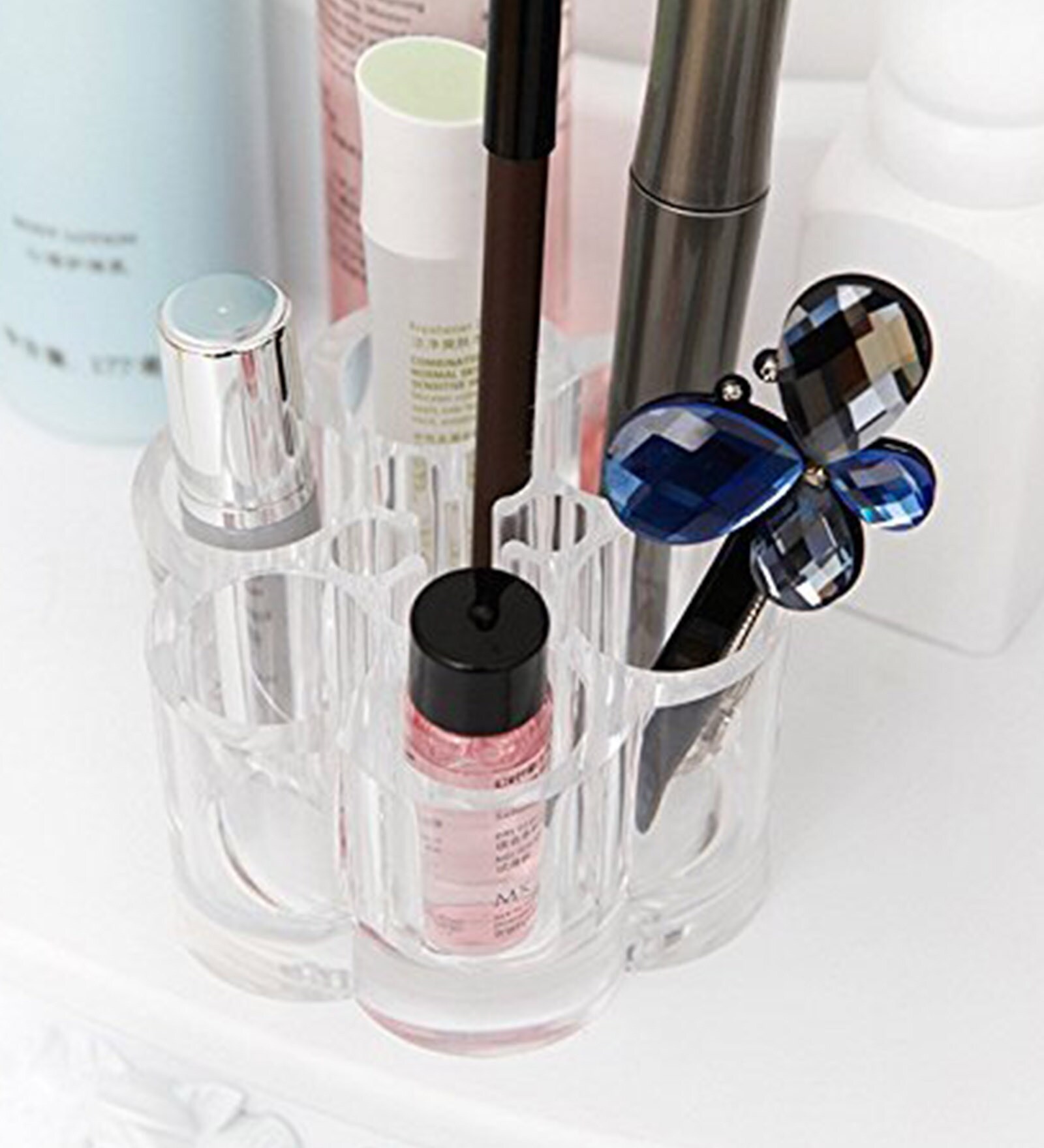 Buy 12 Compartments Plastic Make-up Organiser In Transparent at 38% OFF ...