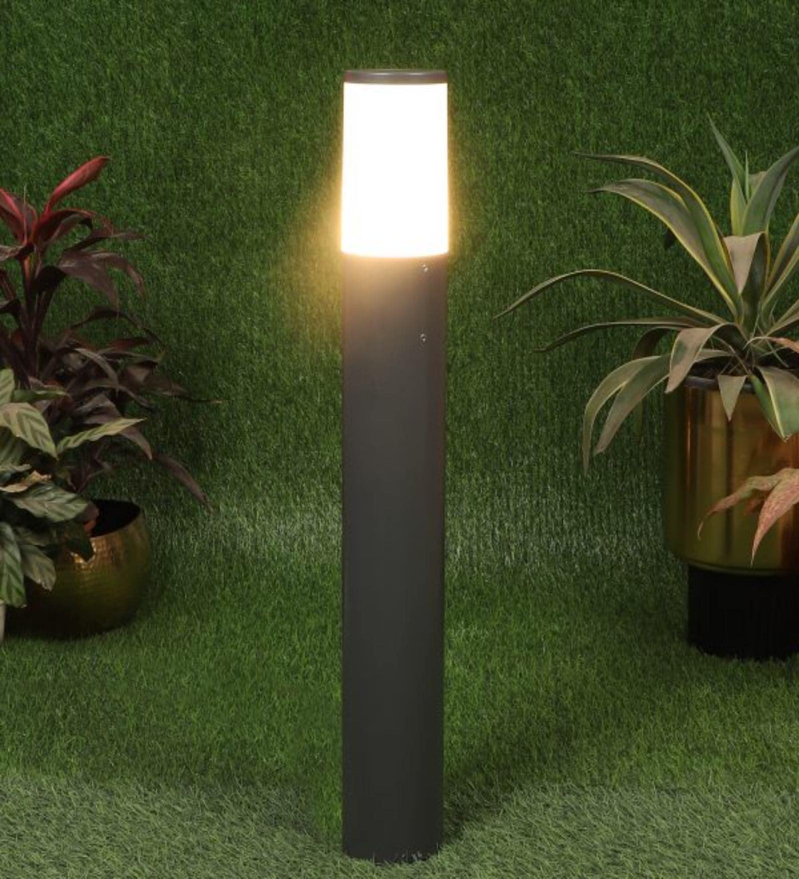 Buy 12 Watts Aluminium 24 inch Grey for (E27 Holder) LED Bollard ...