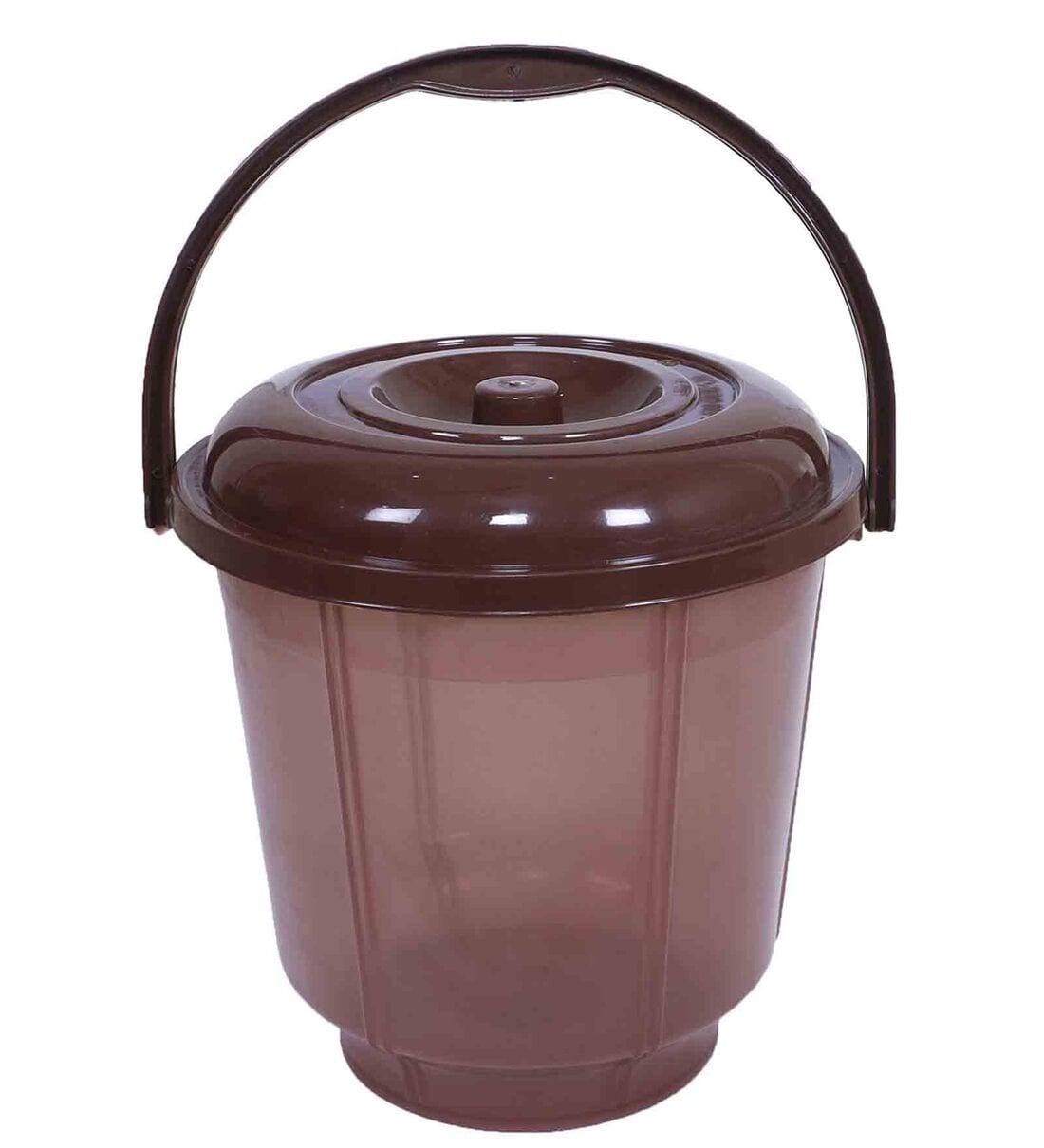 Buy 13 Ltrs Brown Plastic Bucket By Kuber Industries at 43% OFF by ...