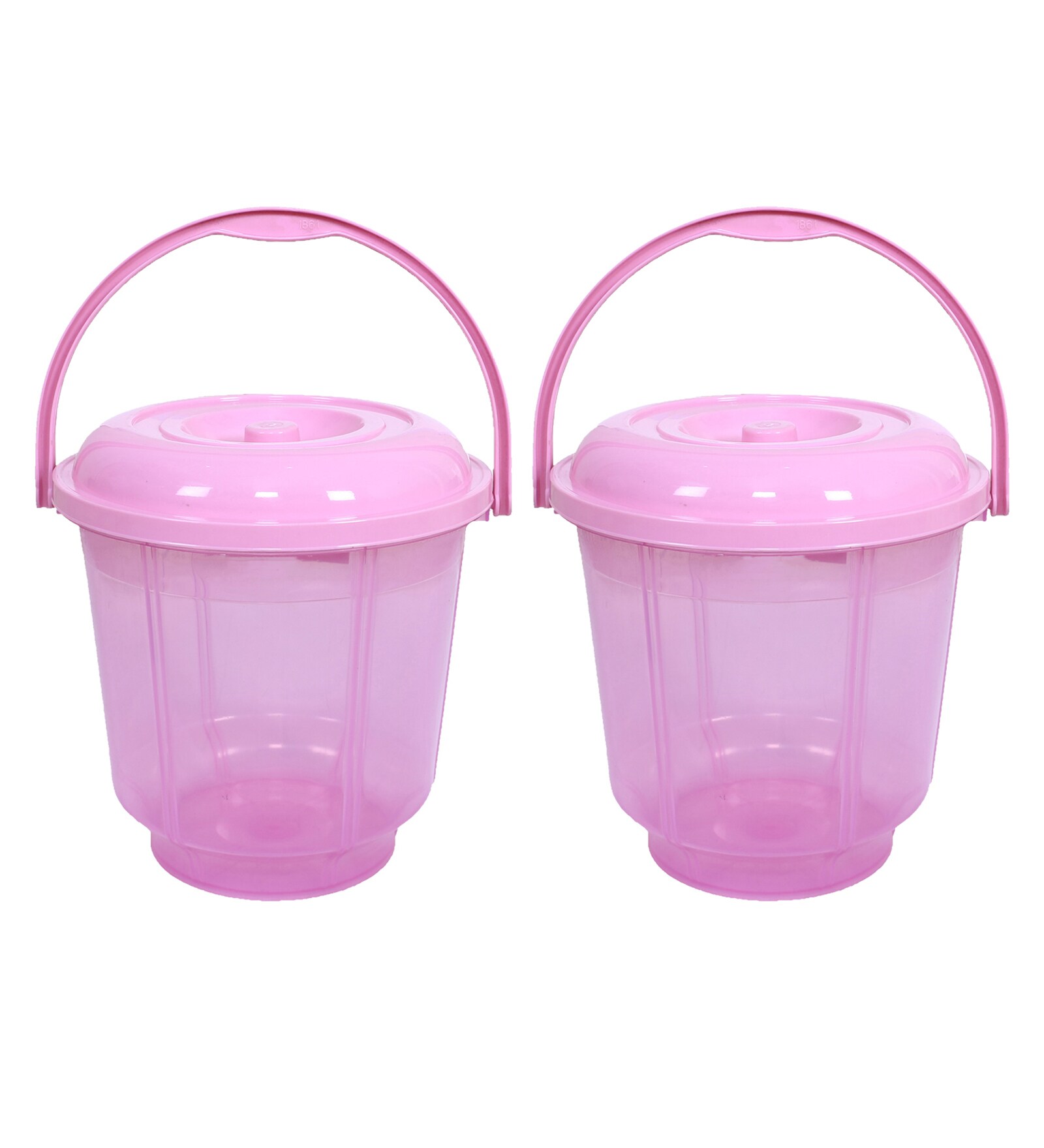 Buy 13 Ltrs Pink Plastic Bucket (Set of 2) By Kuber Industries at 42% ...