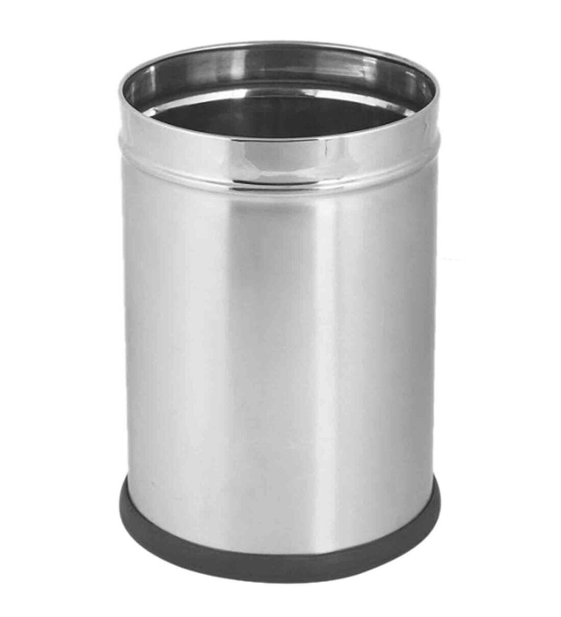 Buy 18 Ltr Silver Stainless Steel Open Top Dustbin at 47% OFF by Mofna ...