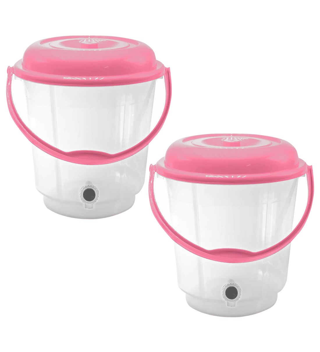 Buy 18 Ltrs Pink Plastic Bucket (Set of 2) By Kuber Industries at 42% ...