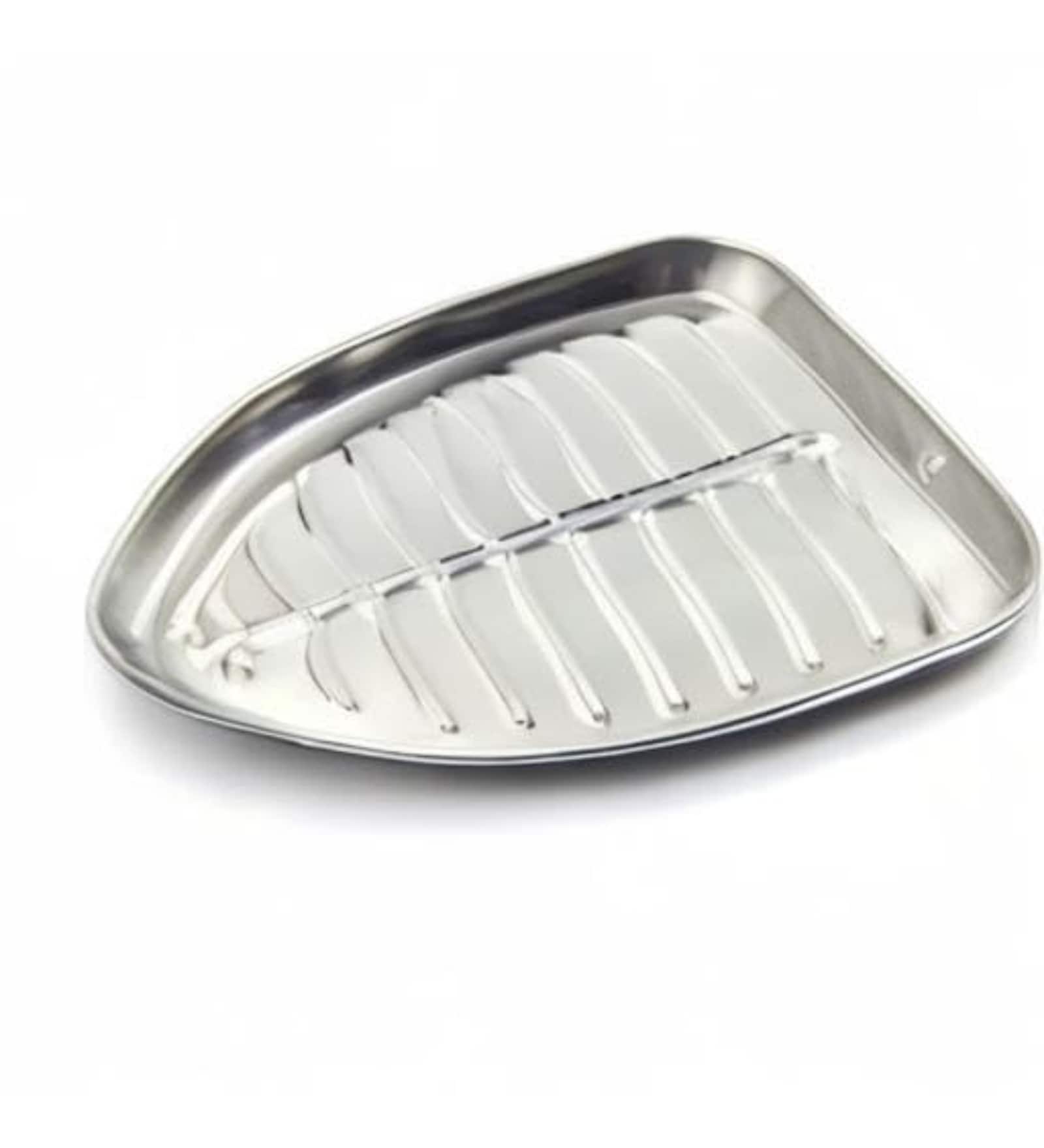 Buy 2 pc Stainless Steel Banana Leaf Shape Plate at 24% OFF by Dynore ...