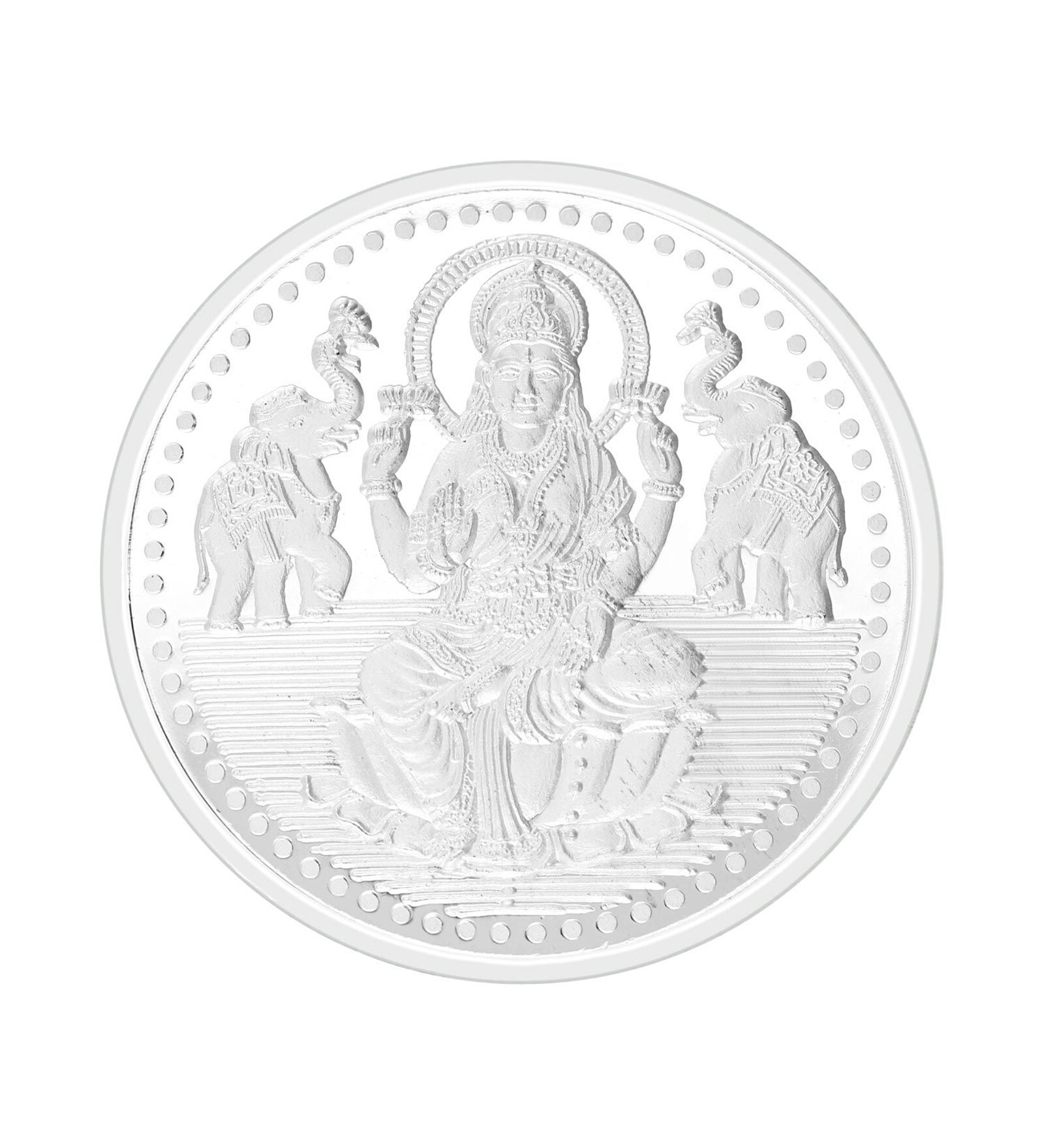 Buy 20 Grams 24KT ( 900 ) Laxmi Silver Coin at 5% OFF by Malabar Gold ...