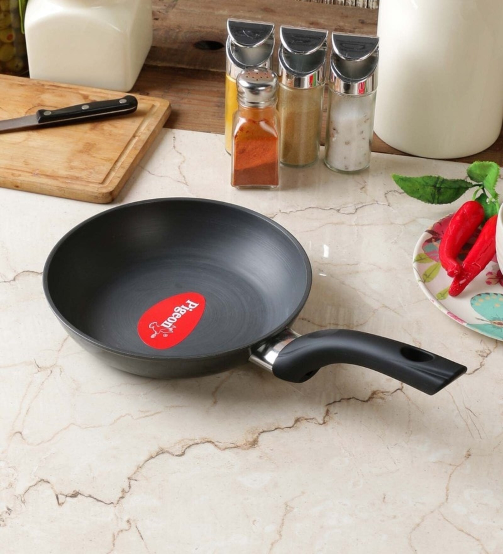 Buy 20cm Aluminium Induction Friendly Non-Stick Fry Pan By Pigeon at 29 ...