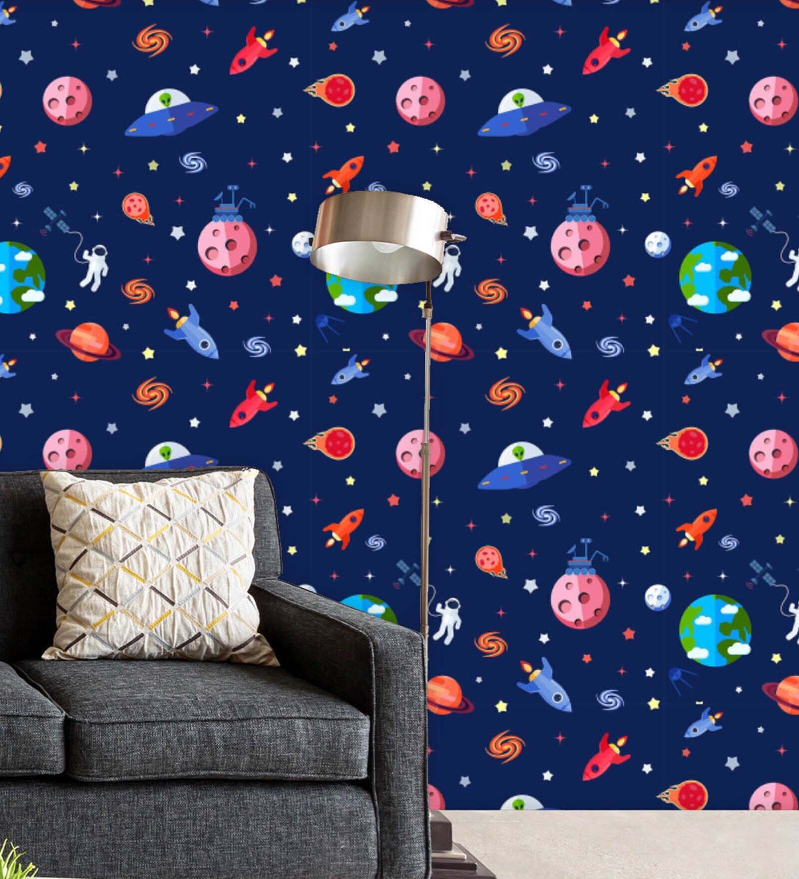 Buy 21 Feet Space Travel 300 Gsm Wallpaper Roll at 21% OFF by ArtzFolio ...