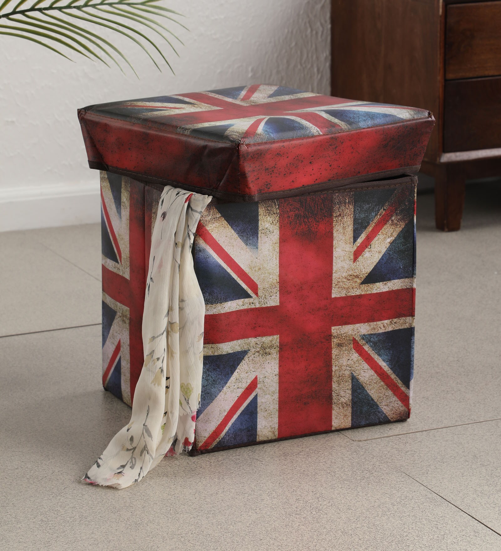 Buy 27 Ltr Polyester Storage Box In Multicolour (H: 12, W: 12, D: 12 ...