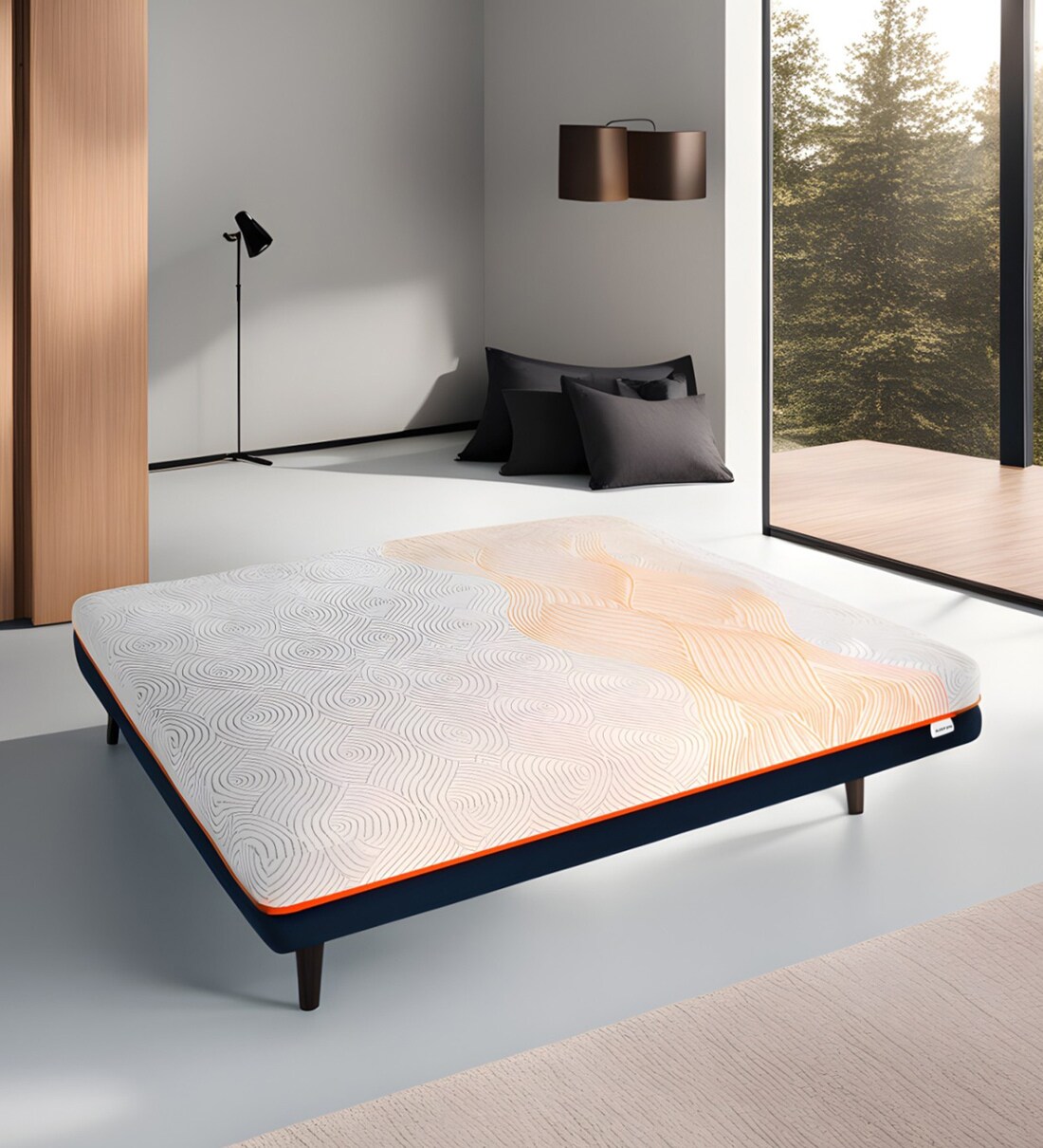 Buy 3-Zone Responsive Cooling Crystal Tech 8 Inch Memory Foam Queen ...