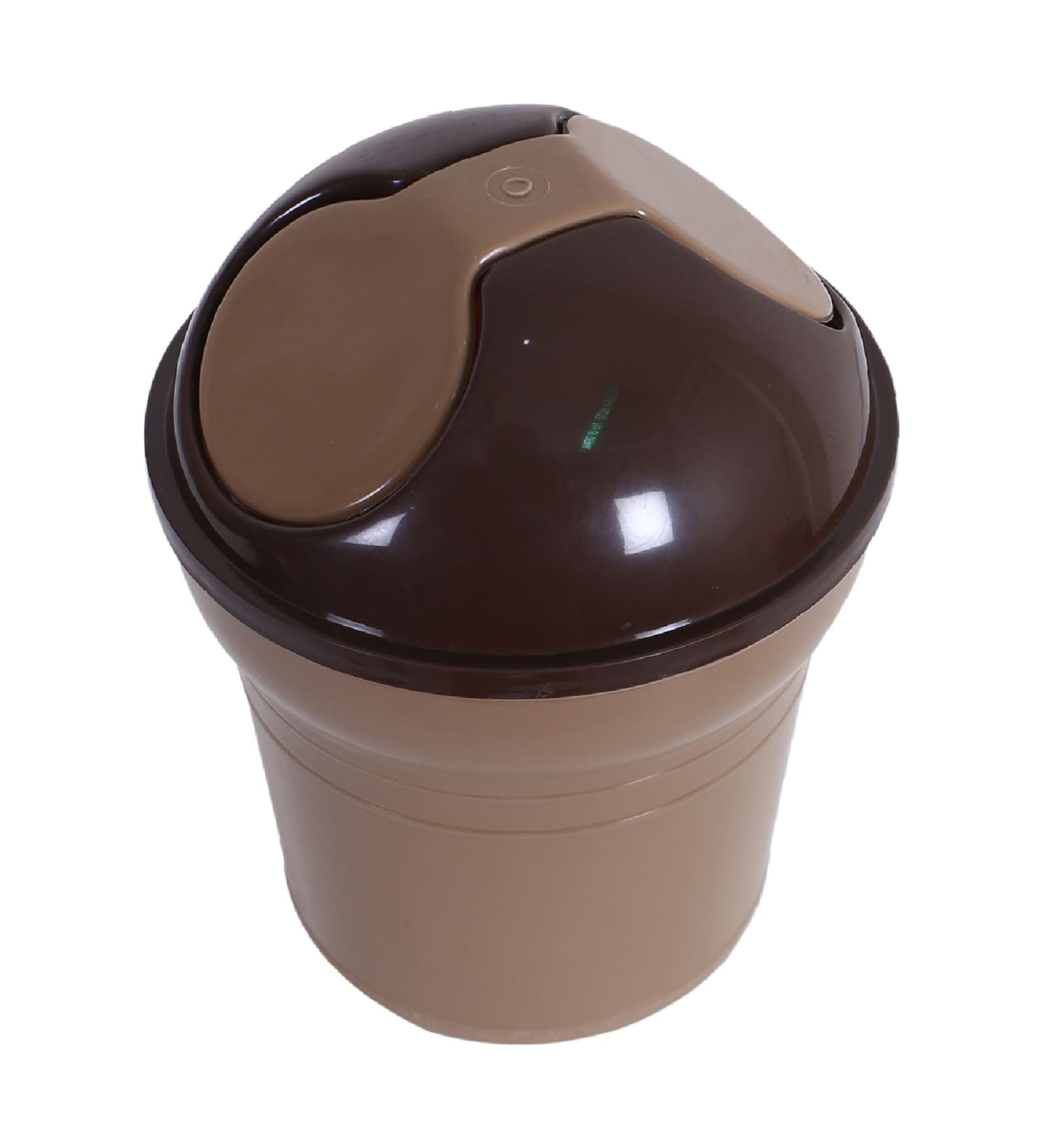 Buy 3 Litre Brown Plastic Swing Top Dustbin By Kuber Industries at 44% ...