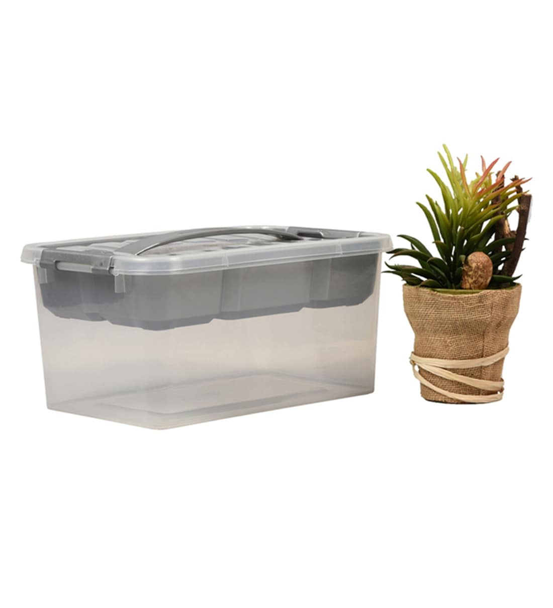 Buy 30 Ltr Plastic Storage Box By Transparent By Now & Zen Online ...