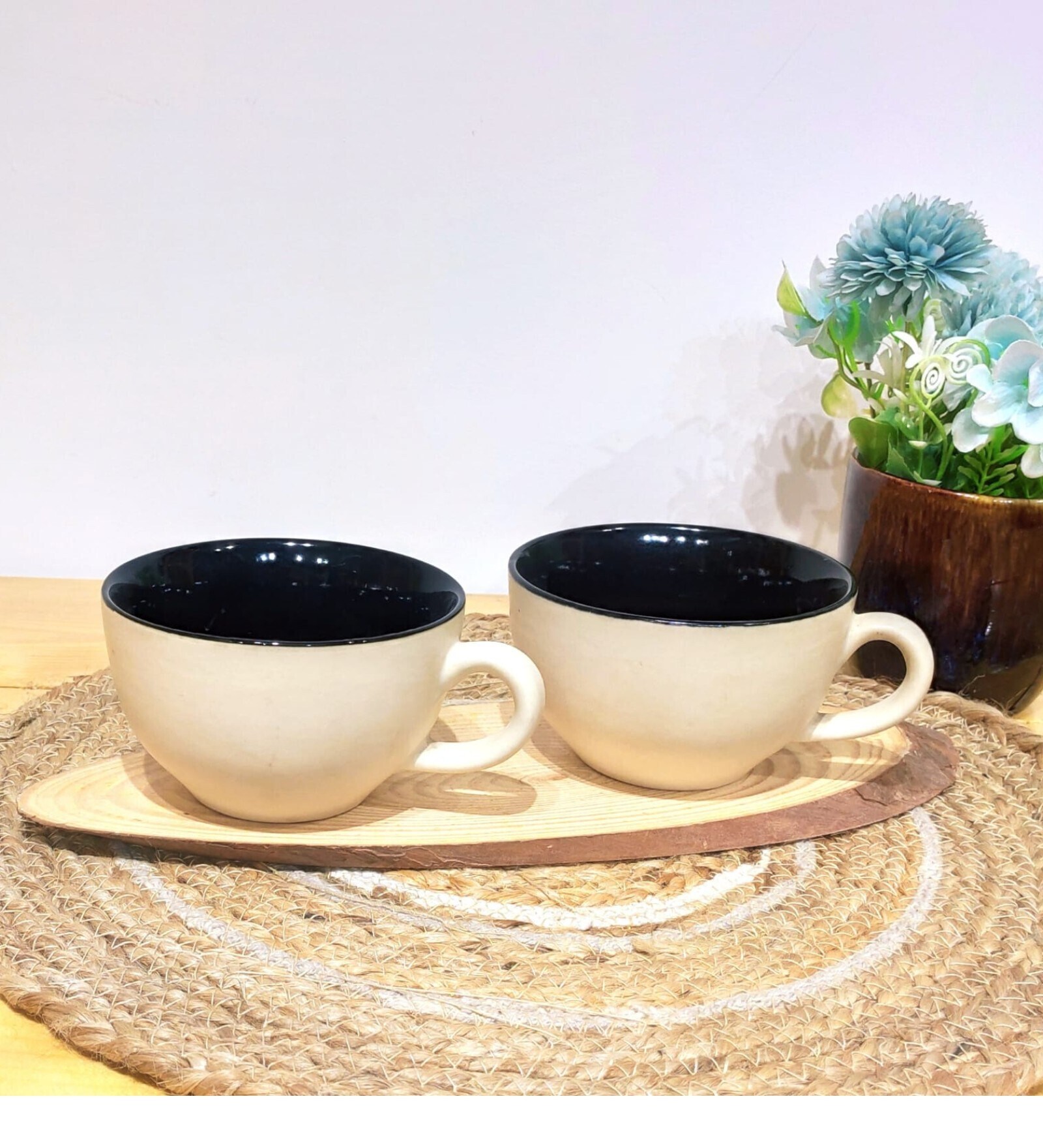 Buy 350 ML Ceramic Soup Mug Set of 4 By Maatikosh at 58% OFF by ...