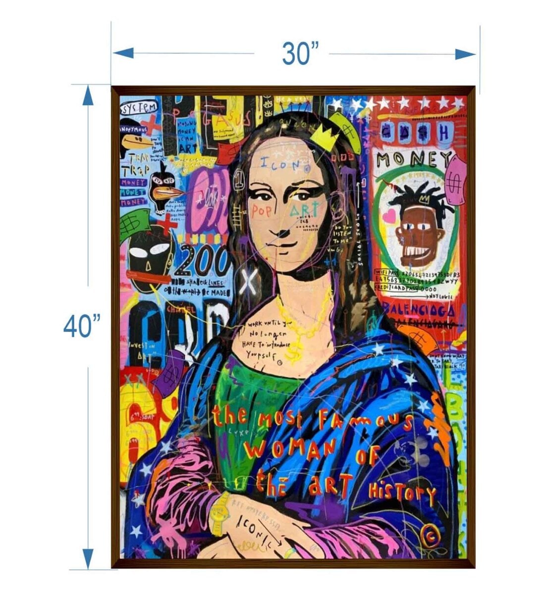 Buy 40X30 Inches Framed Canvas Painting By The Art House Online ...