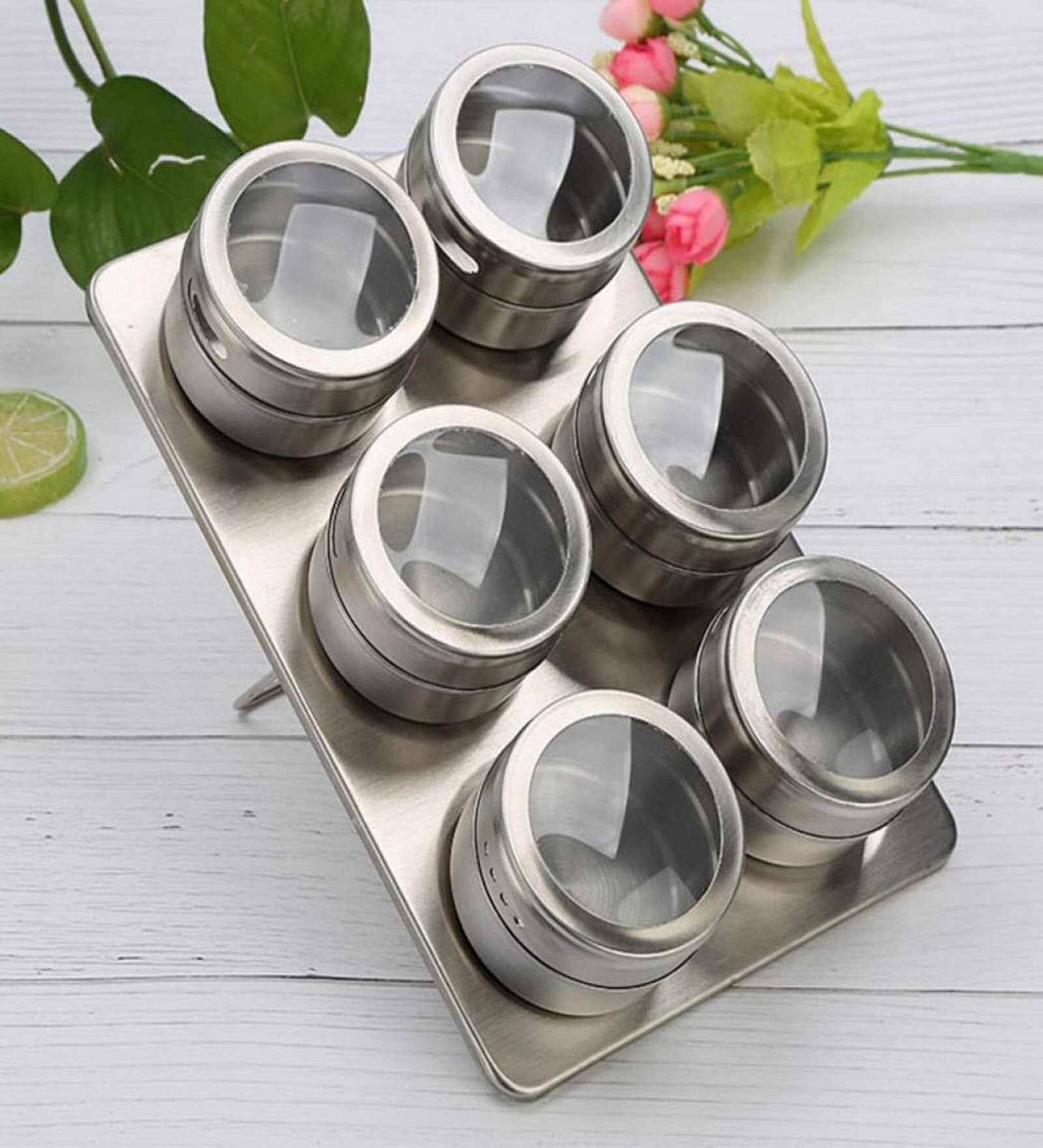 Buy 40 Ml Stainless Steel Spice Box By Hitplay Online - Spice Boxes ...