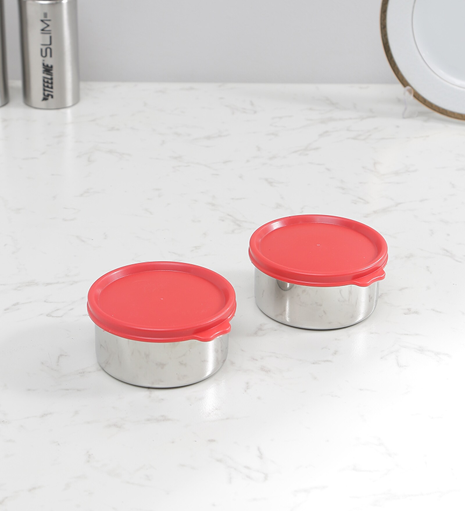 Buy Flexi Lock Regular Stainless Steel (Set of 2 ) Airtight Container ...