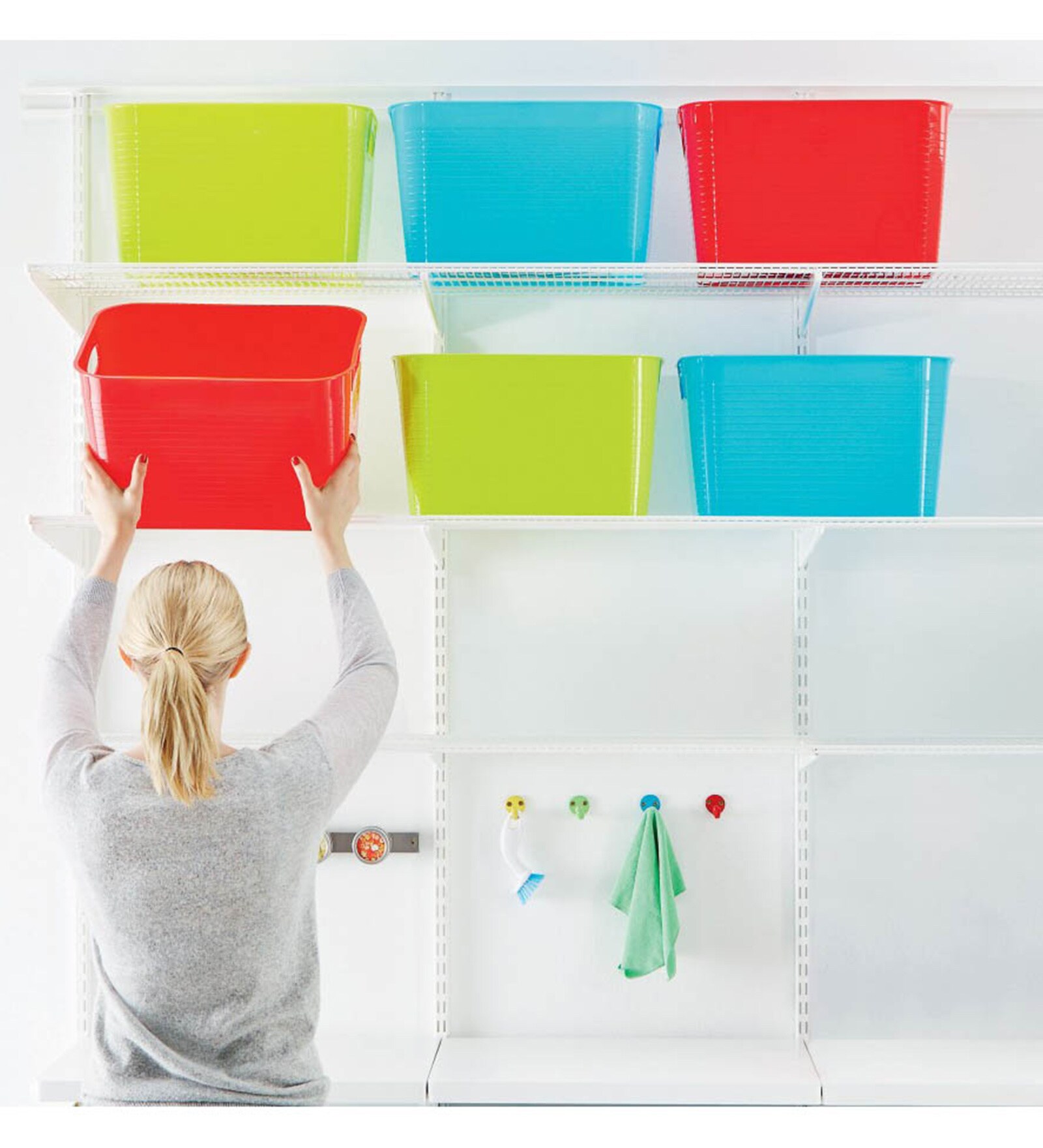 Buy 45 Litres Plastic Storage Basket , Set of 3 by Now & Zen Online ...