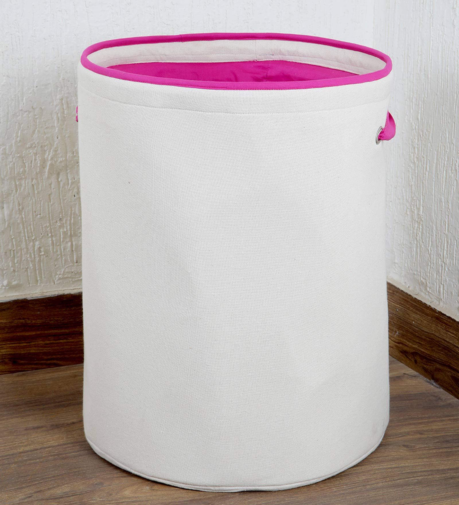 Buy Cream Fabric Foldable 45 Litres Laundry Basket at 76% OFF by My ...