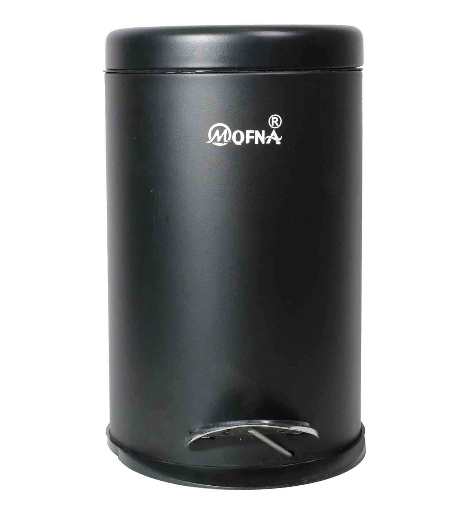 Buy 5 Ltr Black Stainless Steel Step On Dustbin at 52% OFF by Mofna ...