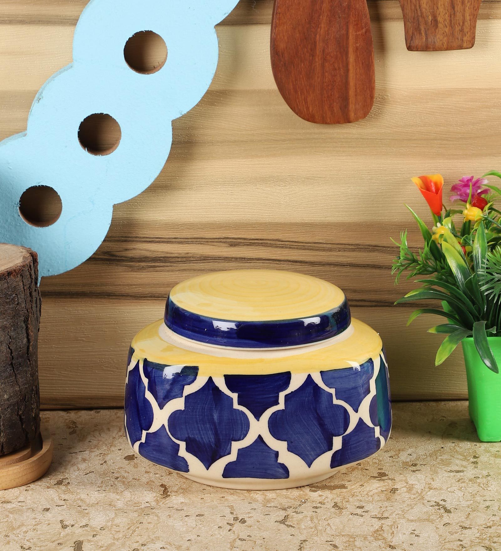 Buy 500 ML Ceramic Condiment Jar in Blue by CDI at 47% OFF by Cdi ...