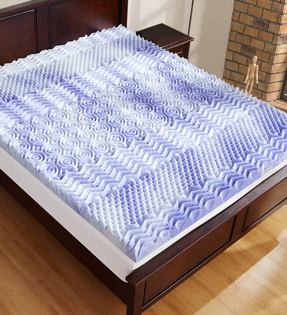 Buy 7 Zoned Body Support (72x36) Gel Memory Foam 2 Inch Single Size ...