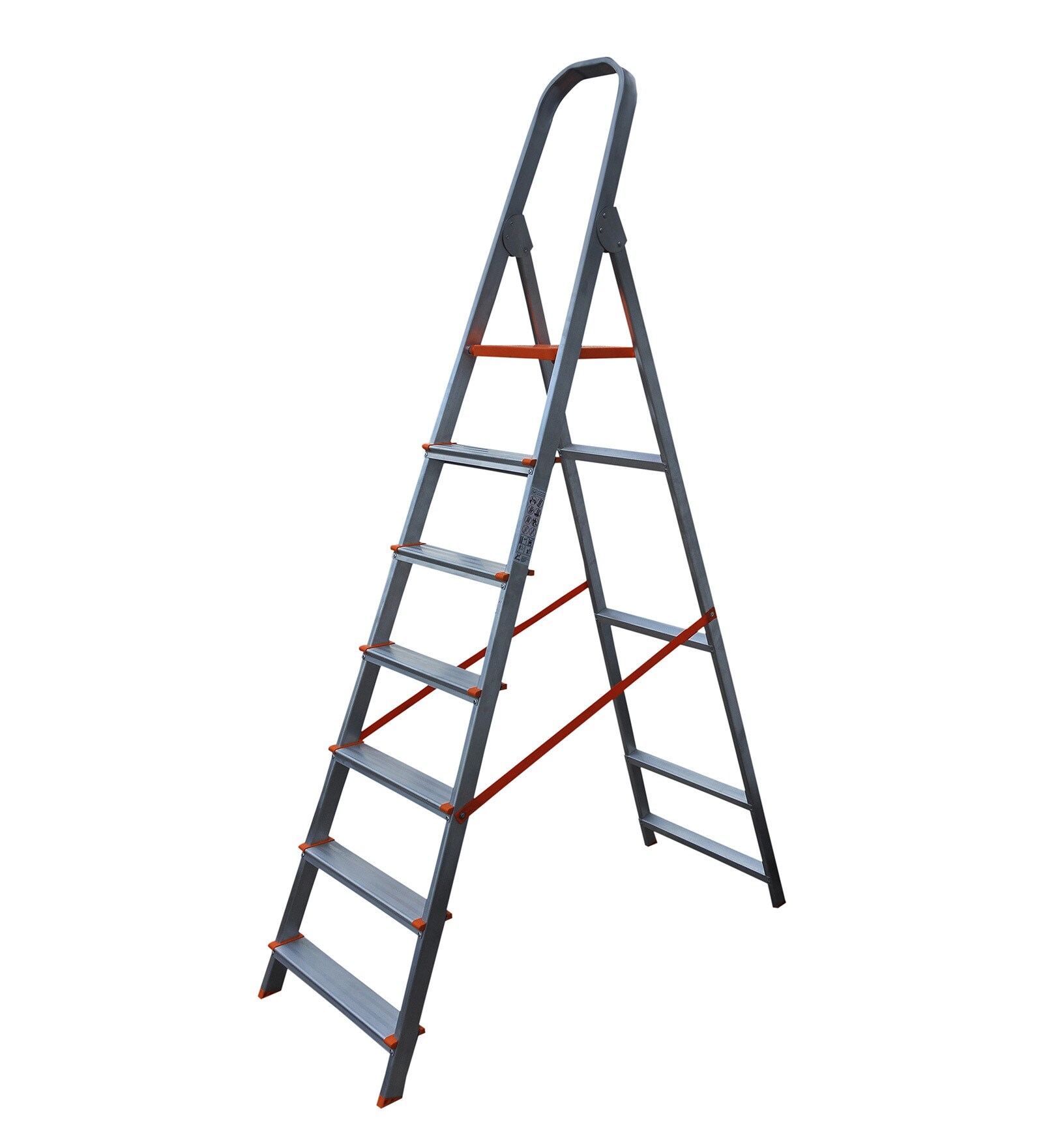 Buy 7 Steps 7.34 Ft Aluminium Step Ladder By Aguerri at 38% OFF by ...