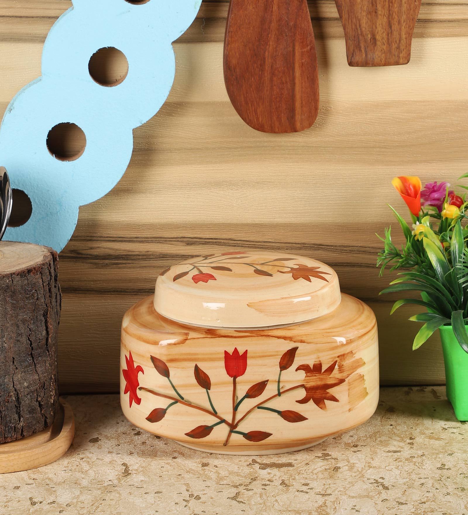 Buy 700 ML Ceramic Condiment Jar in Cream by CDI at 37% OFF by Cdi ...