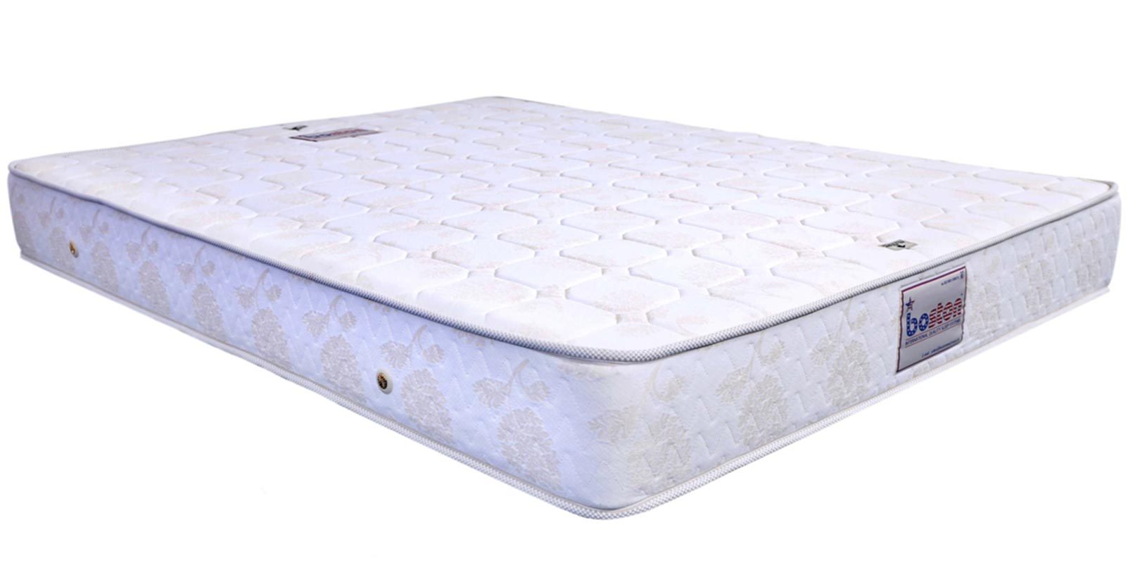Buy 8 Inches Thick Pocket Spring Mattress in Off-White Colour by Boston ...