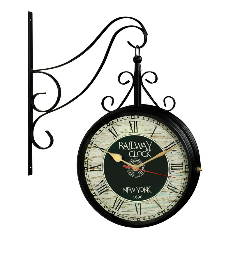 Buy 8 Inch Station Clock Two Side Online - Platform Clocks - Wall ...