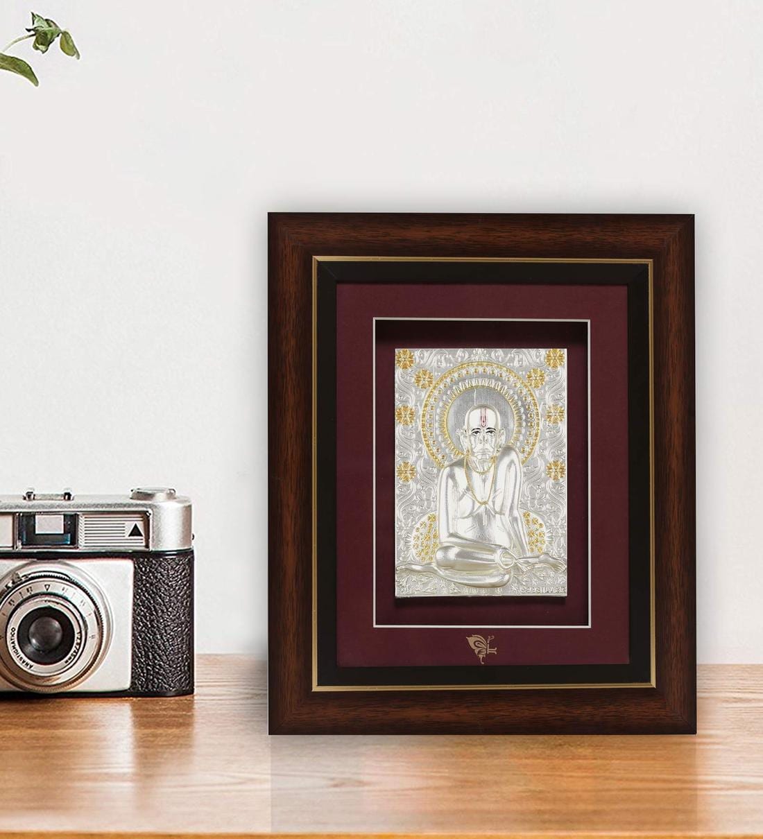 Buy 999 Pure Silver Religious Frame Of Shree Swami Samarth By Krysaliis ...