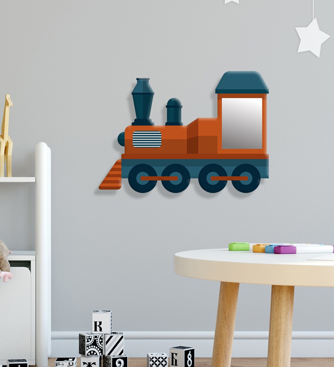 Buy Printed colorful cartoon train kids mirror by 999 Store at 13% OFF ...