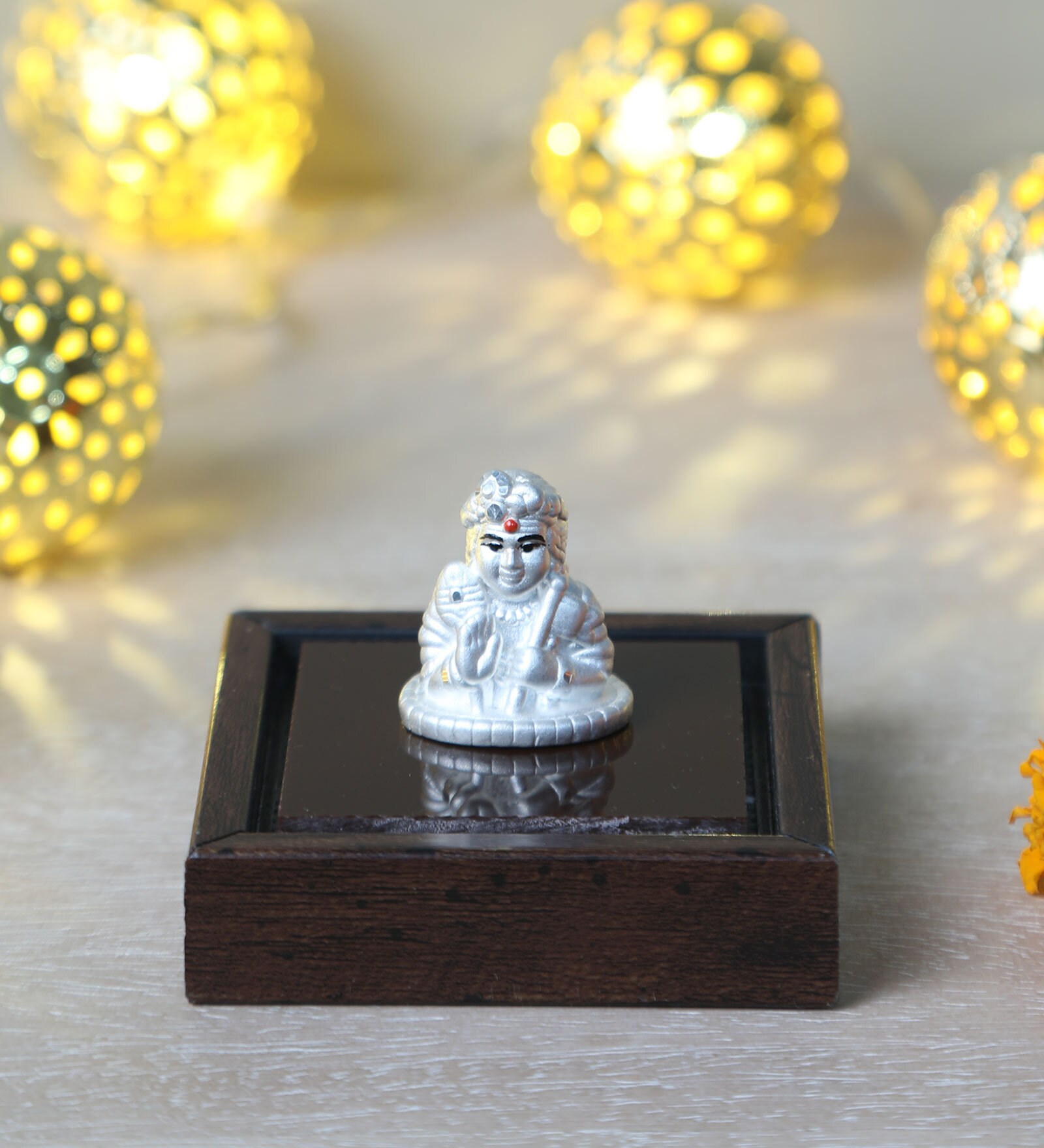 Buy 999 Pure Silver Murugan Idol by Krysaliis Solid Silver | Pepperfry