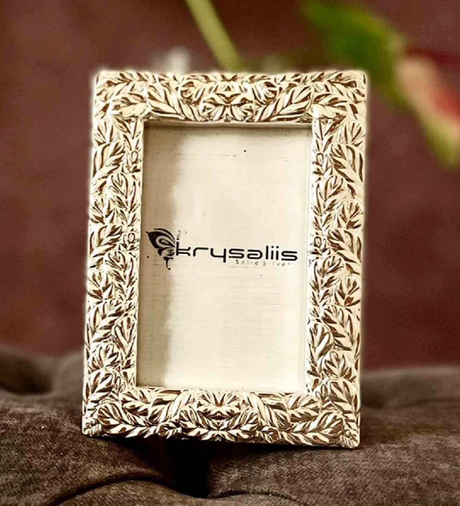 Buy Purest Silver Photo Frame Decor Gift at 14% OFF by Krysaliis Solid ...