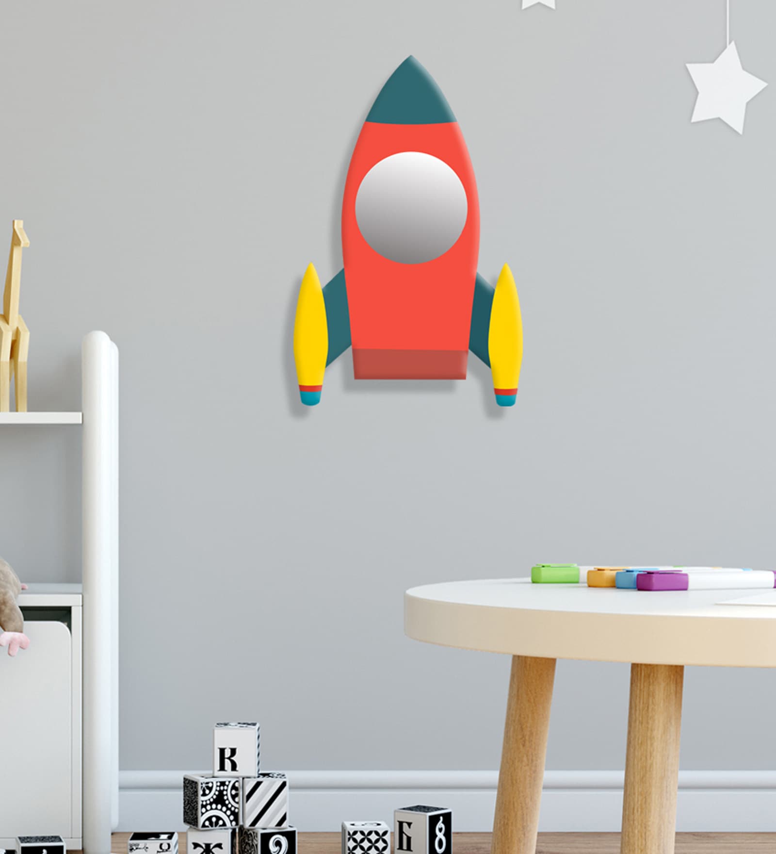 Buy Printed colorful rocket kids mirror by 999 Store at 22% OFF by ...