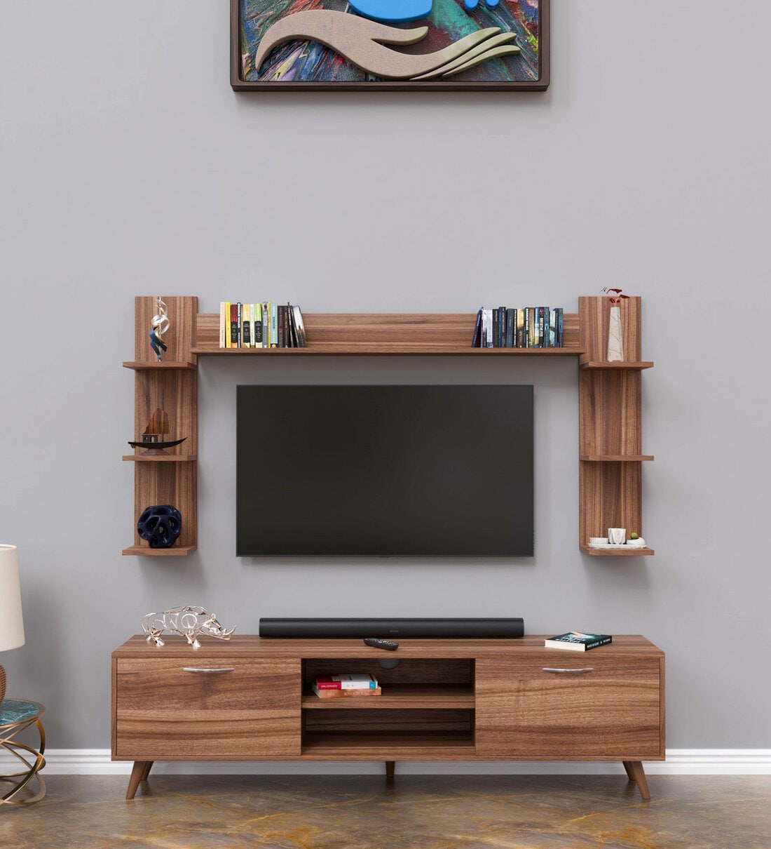 Buy A9 Tv Unit In Noce Lyon Colour at 16% OFF by Spydercraft | Pepperfry